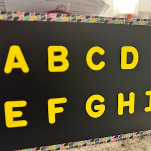 Set of 4- Complete Set-spelling to Communicate (S2C) Sensory Letter ...