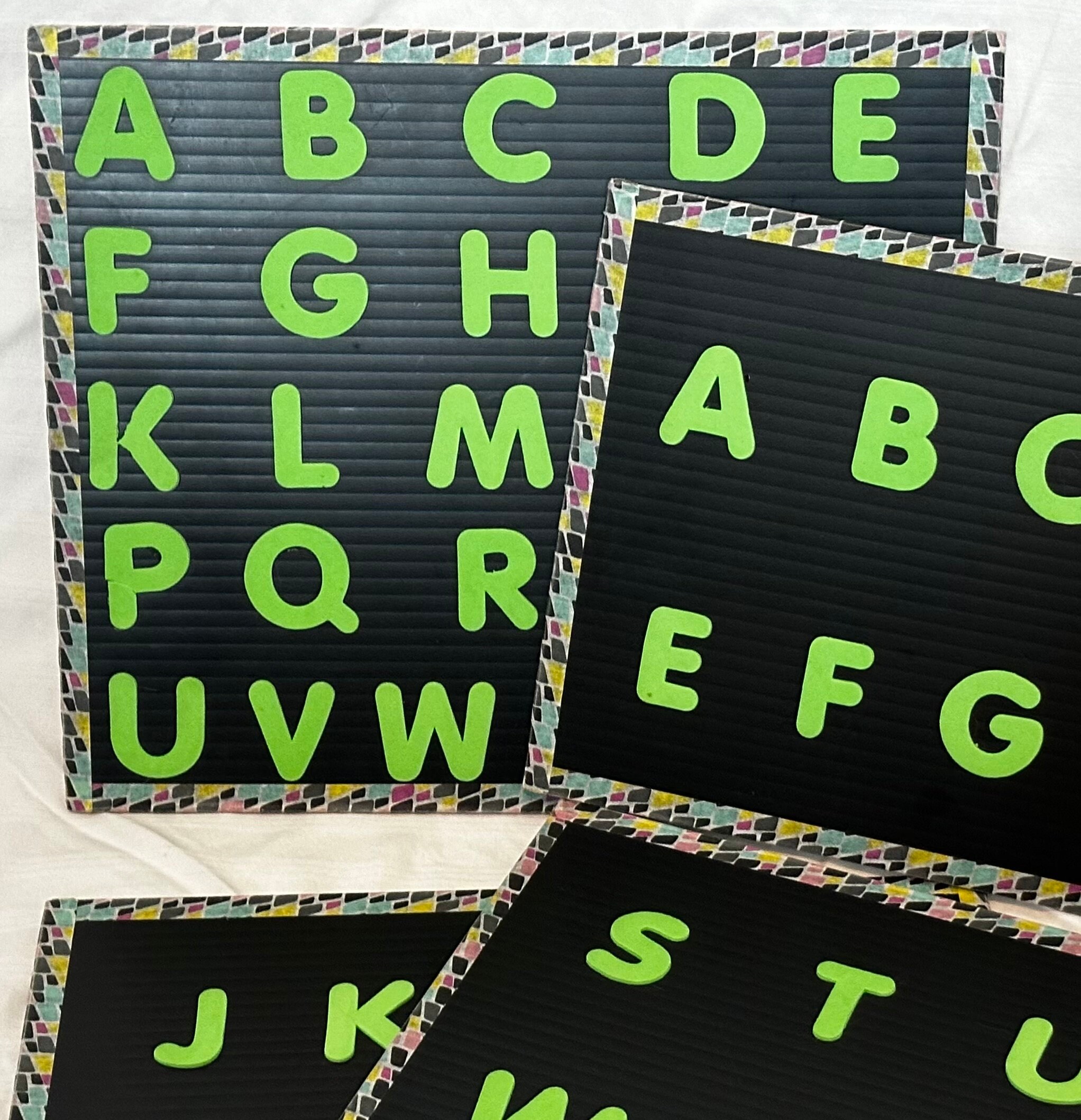 Spelling to Communicate S2C Sensory Letter-boards - Etsy
