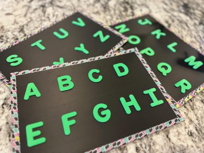 Set of 4- Complete Set-spelling to Communicate (S2C) Sensory Letter ...