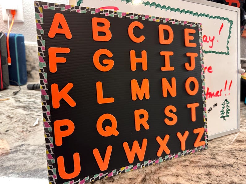 Set of 4- Complete Set-spelling to Communicate (S2C) Sensory Letter ...