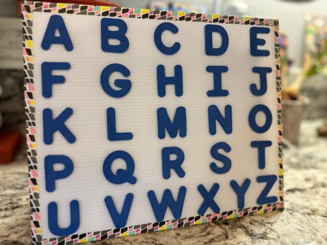 26 Alpha-numeric Board Only - Spelling to Communicate (S2C) Sensory ...