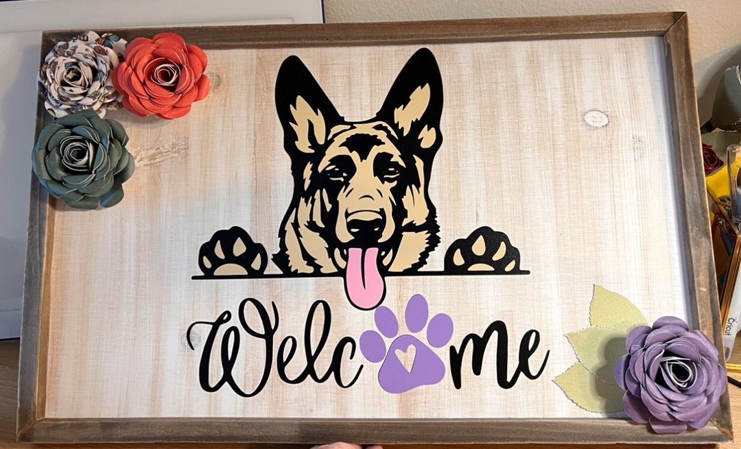 GSD Welcome Sign - Etsy