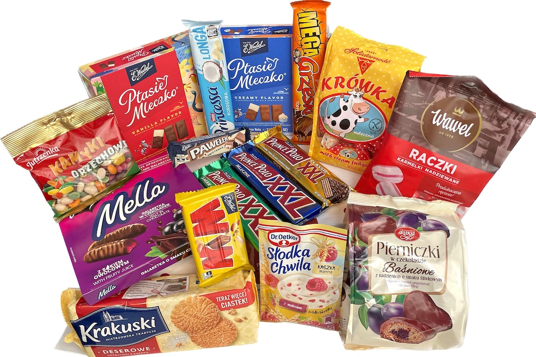 Polish Snacks Big BOX DELUXE 4.6 Lbs delicious Polish SWEETS, Ptasie ...