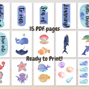 Ocean Door Decor Kit, Classroom Door Display, Summer Bulletin Board ...