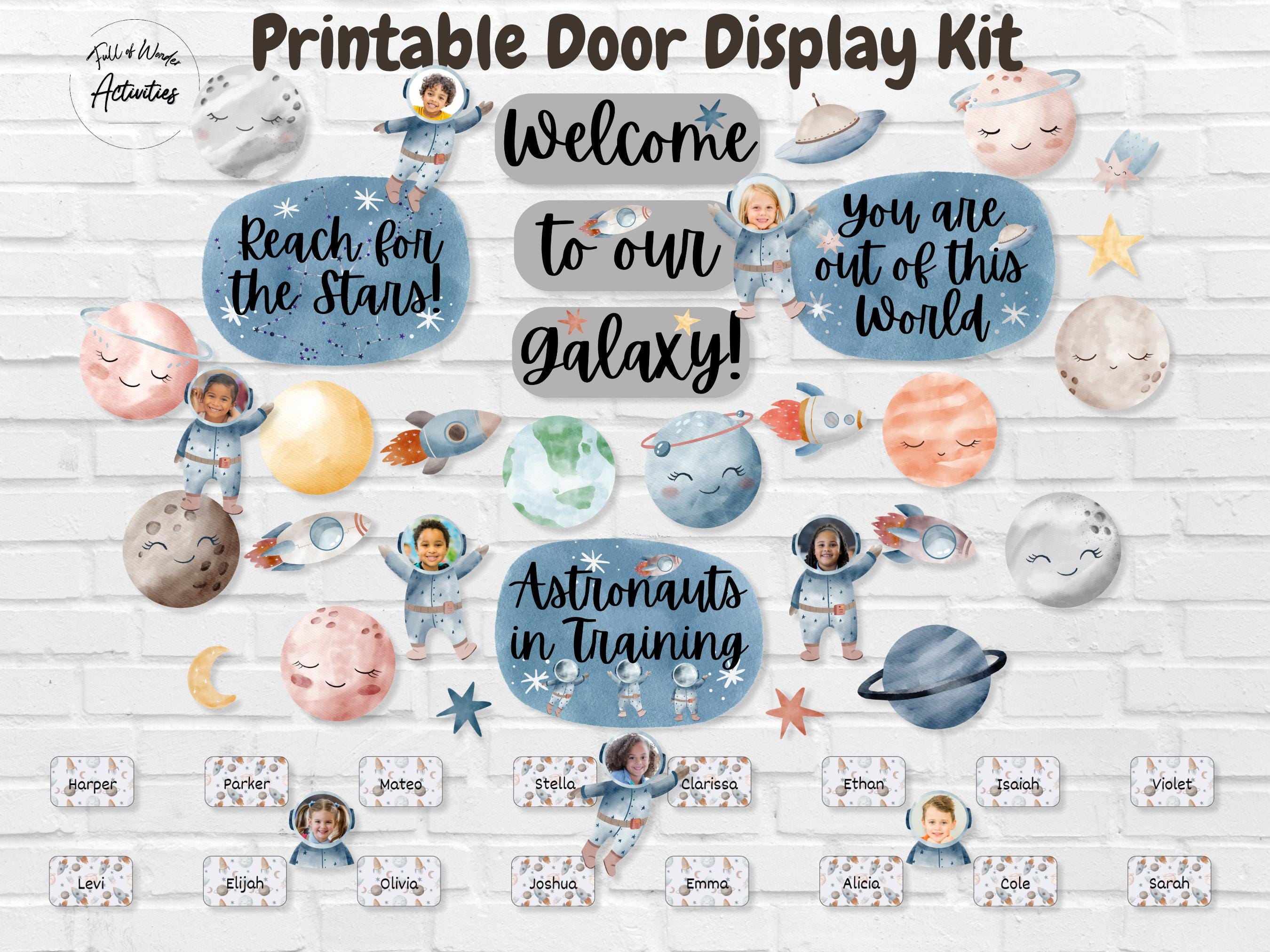 Outer Space Door Decor Kit, Astronaut Classroom Door Display, Space ...