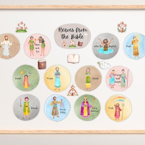 Sunday School Decorations, Christian Bulletin Board, Bible Heroes ...