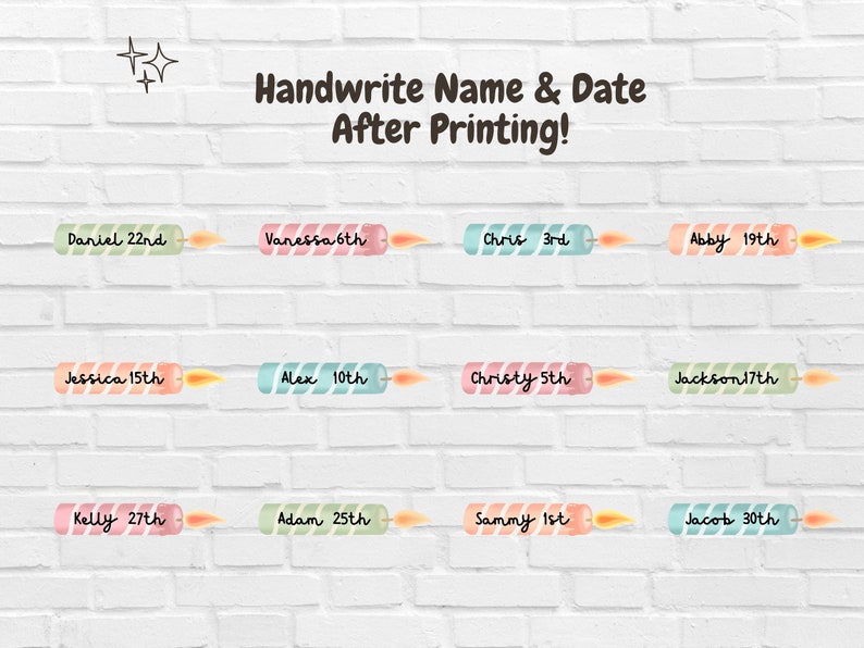 Boho Classroom Birthday, Classroom Birthday Display, Classroom Birthday ...