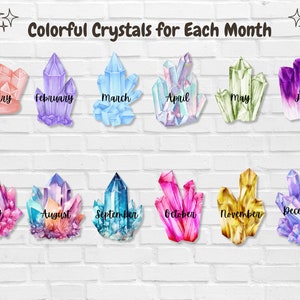Classroom Birthday Display, Boho Classroom Crystals, Classroom Birthday ...