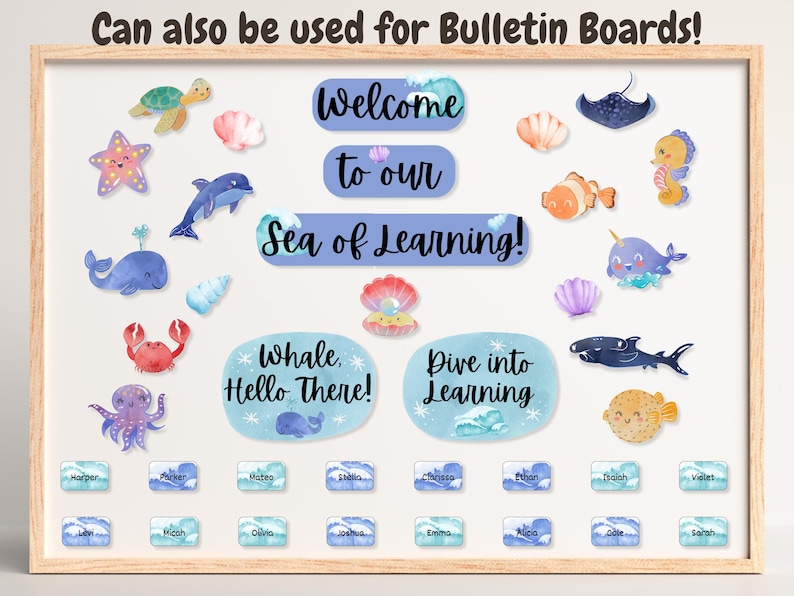 Ocean Door Decor Kit, Classroom Door Display, Summer Bulletin Board ...