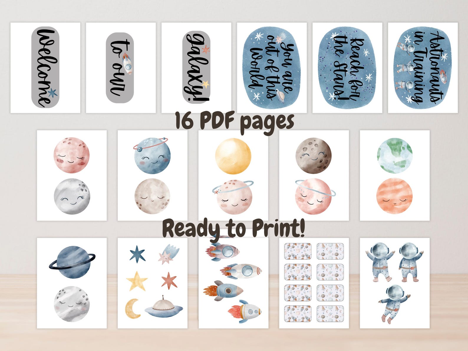 Outer Space Door Decor Kit, Astronaut Classroom Door Display, Space ...