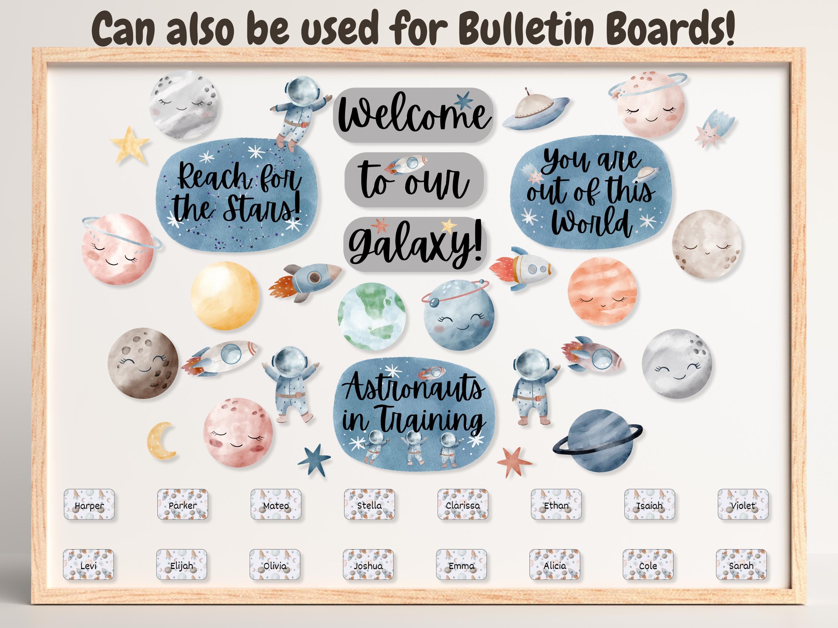 Outer Space Door Decor Kit, Astronaut Classroom Door Display, Space ...