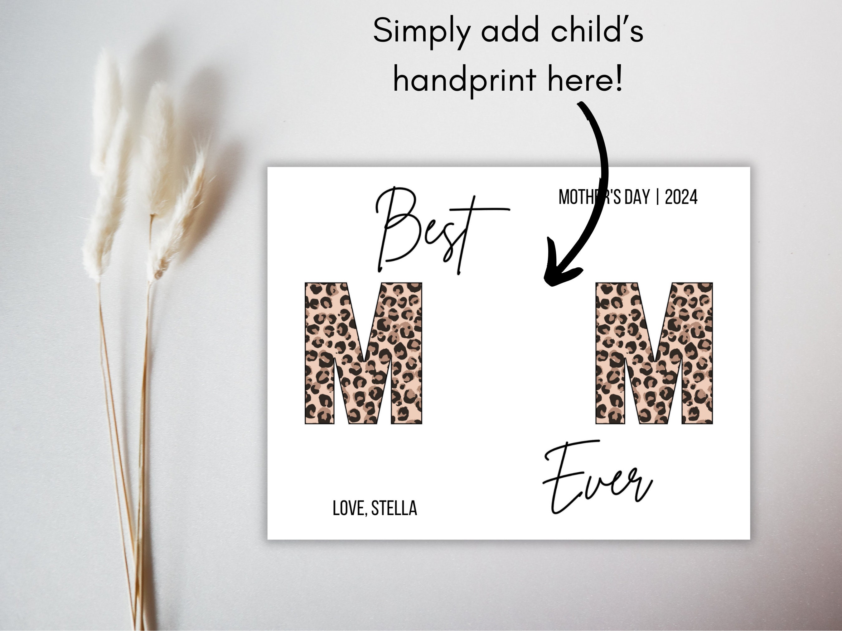 DIY Mothers Day Handprint Art, Custom Mama Print From Kids Toddler Baby ...