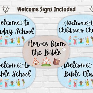 Sunday School Decorations, Christian Bulletin Board, Bible Heroes ...