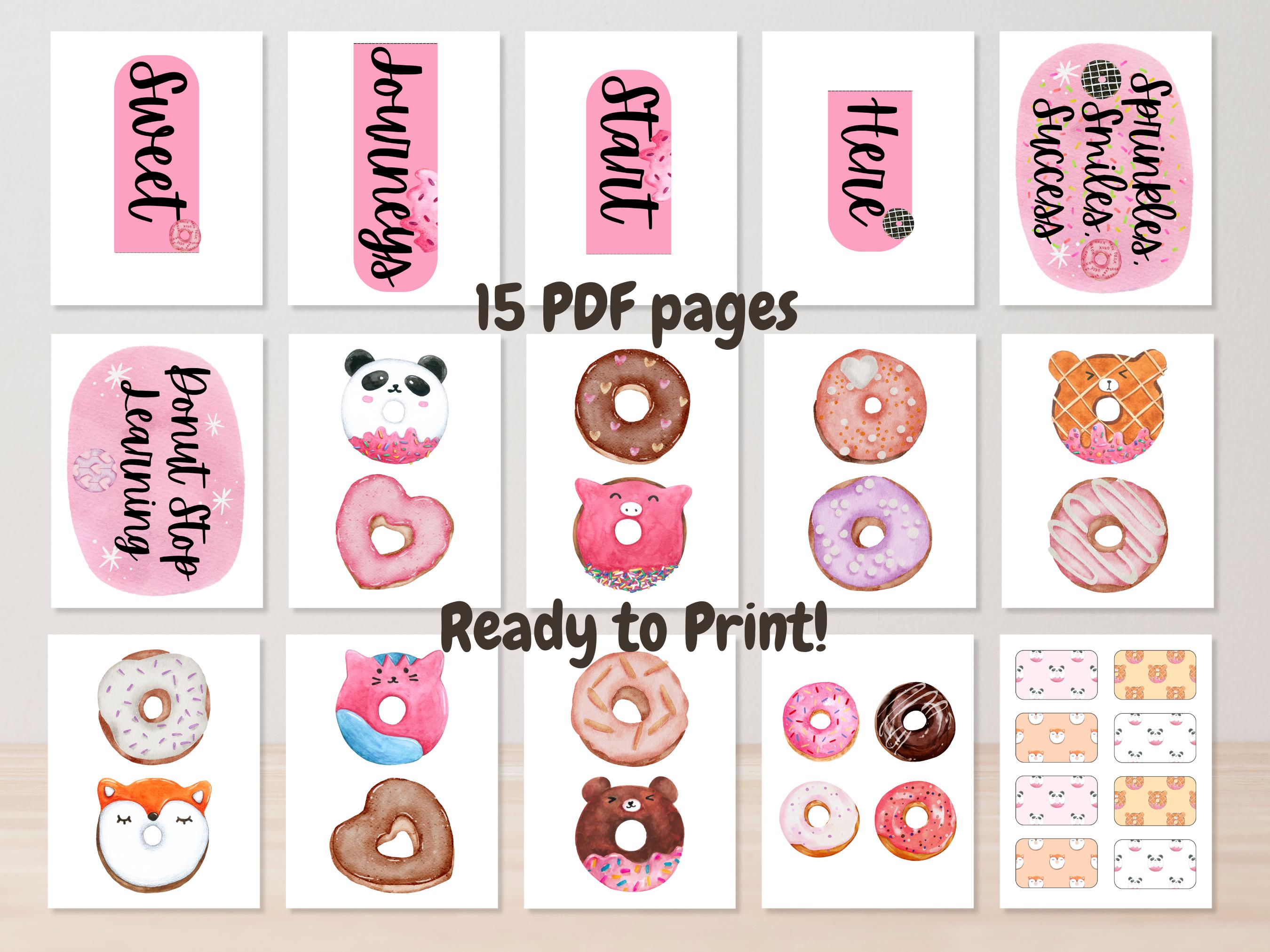 Donut Door Decor Kit, Classroom Door Display, Colorful Bulletin Board ...