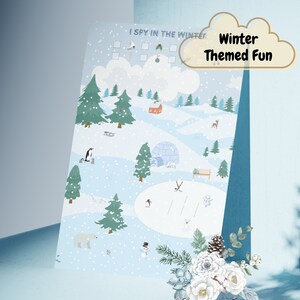 Kids Activities I Spy Search and Find by Picture, Forest and Winter ...