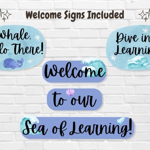 Ocean Door Decor Kit, Classroom Door Display, Summer Bulletin Board ...