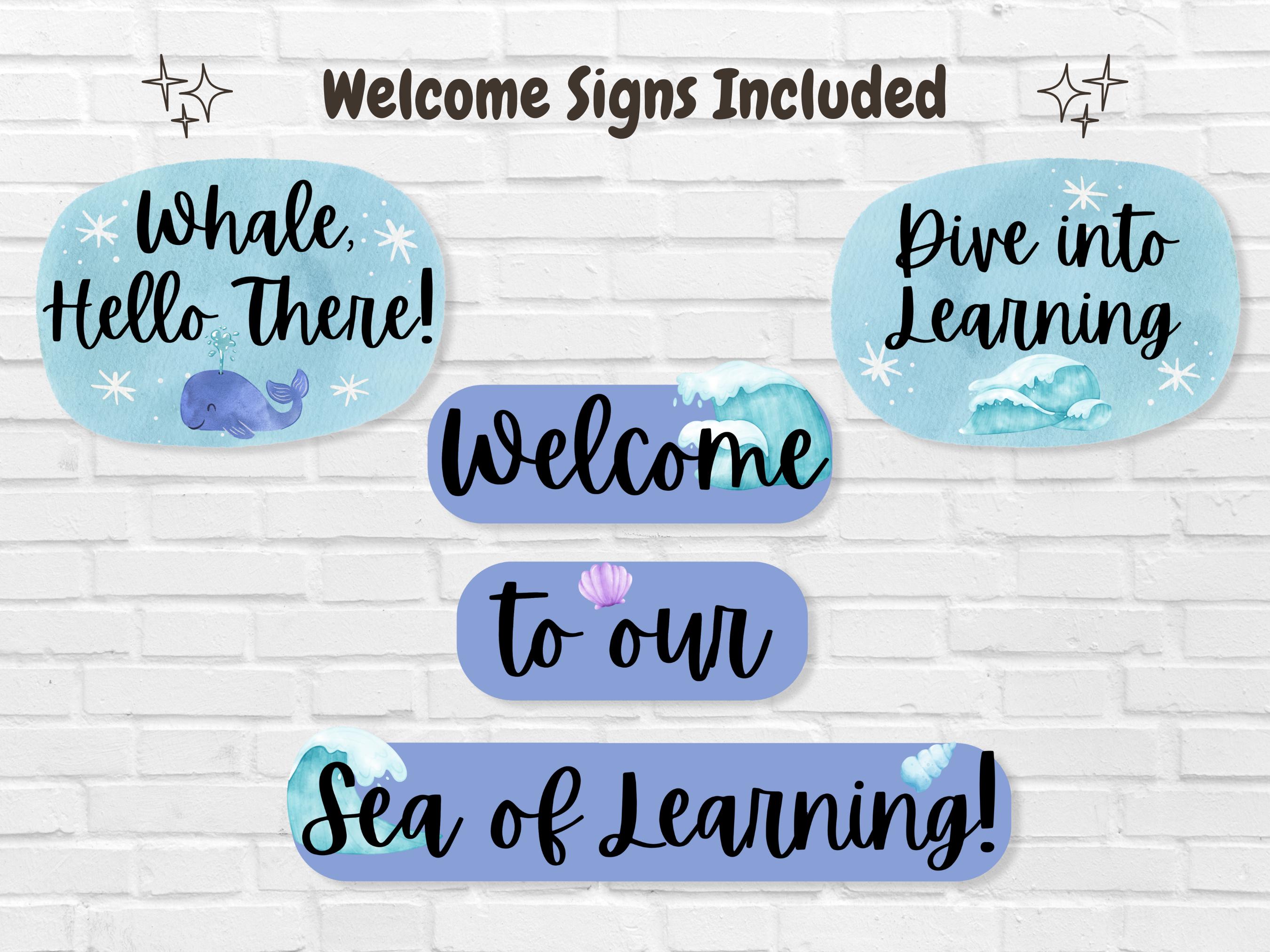 Ocean Door Decor Kit, Classroom Door Display, Summer Bulletin Board ...
