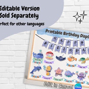 Ocean Classroom Birthday, Birthday Board Display, Kids Birthday Board ...