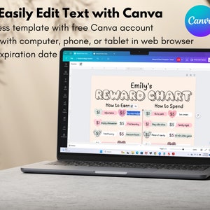 Reward System for Kids, Reward Chart and Bucks, Editable Mom Bucks ...