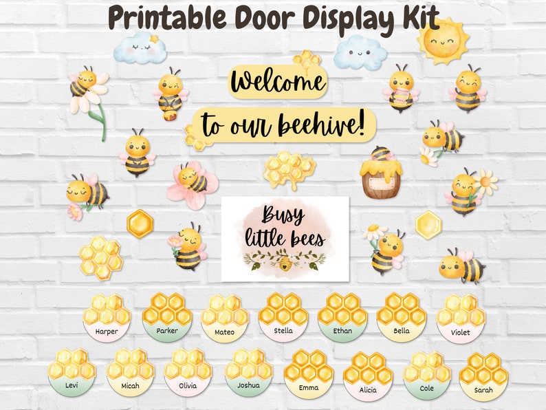 Spring Door Decor Kit, Classroom Door Display, Summer Bulletin Board ...