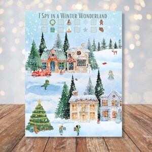 Christmas Winter I Spy Search and Find Activity, Winter Kids Activity ...