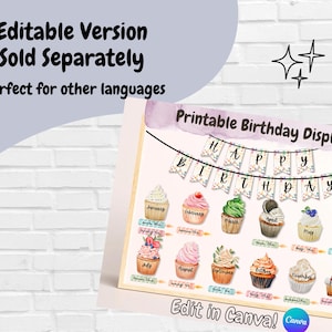 Boho Classroom Birthday, Classroom Birthday Display, Classroom Birthday ...