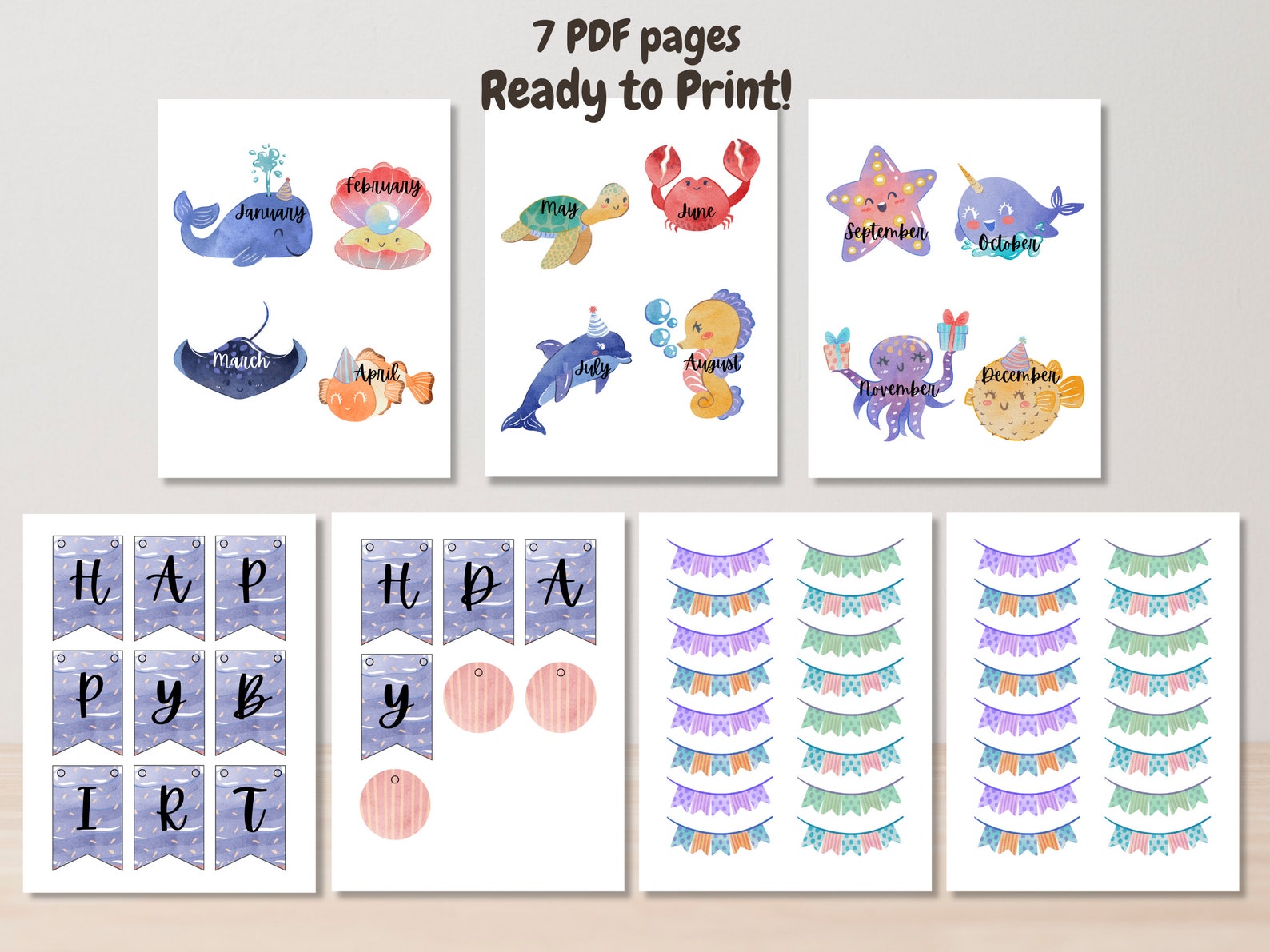 Ocean Classroom Birthday, Birthday Board Display, Kids Birthday Board ...