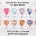Editable Hot Air Balloon Birthday Board Kit, Sky's the Limit Classroom ...