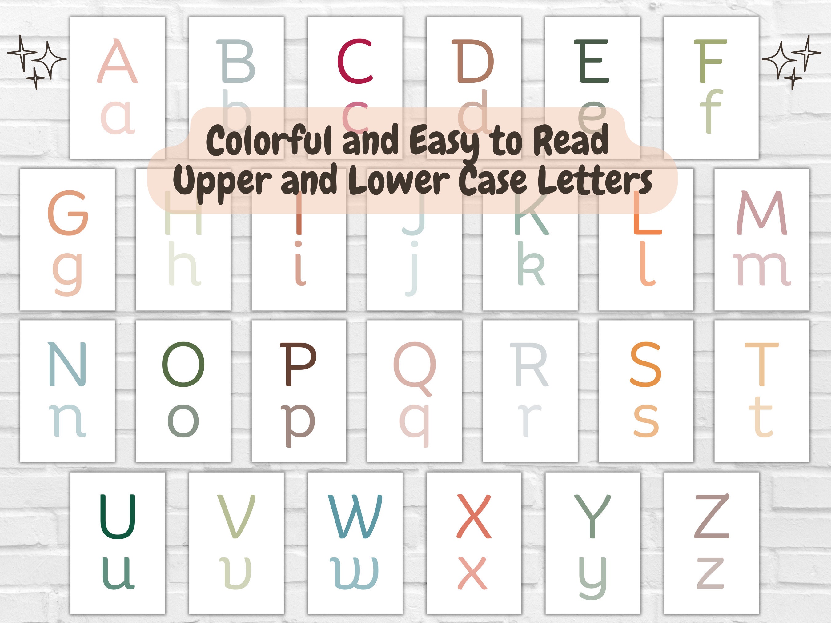 Learning Letters and Numbers, Alphabet Flashcards, ABC 123 Cards ...