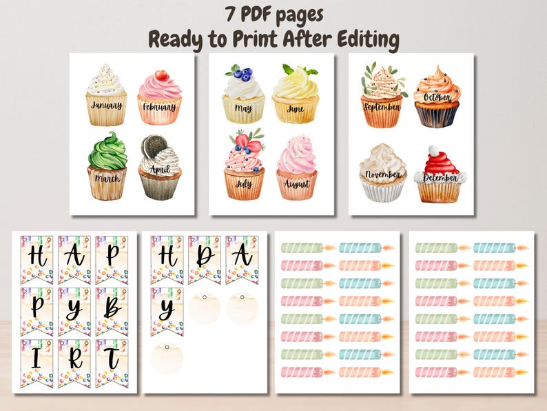 Editable Boho Classroom Birthday Board, Classroom Birthday Display ...