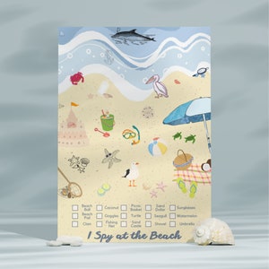 I Spy Search and Find by Word Worksheet, Summer Beach and Ocean Theme ...