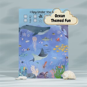 Kids Activities I Spy Search and Find by Picture, Summer Beach and ...