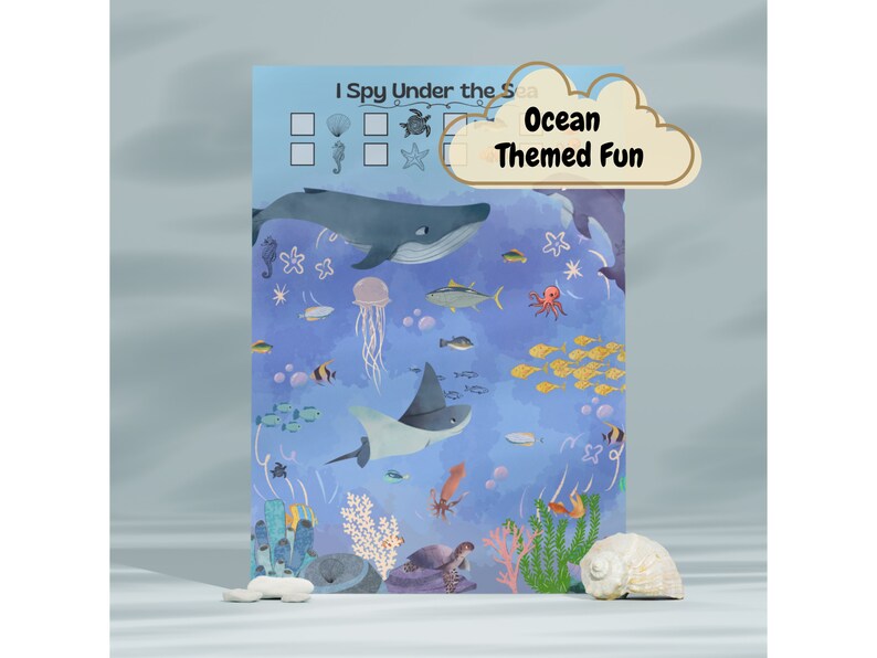 Kids Activities I Spy Search and Find by Picture, Summer Beach and ...