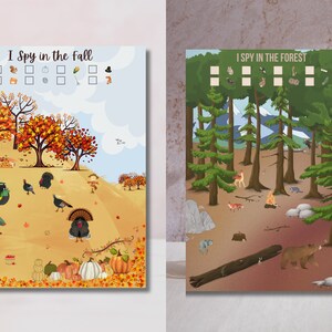 Kids Activities I Spy Search and Find Bundle, Search and Find Bundle ...