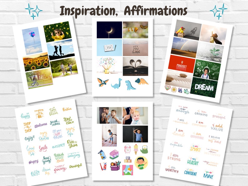 Boys Vision Board Kit, Kids Dream Board, Mood Board Party ...