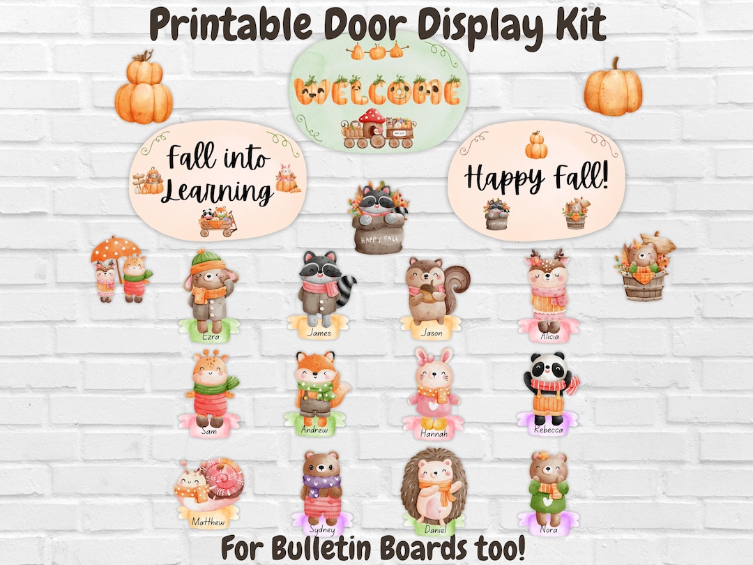 Fall Classroom Door Decor, Autumn Classroom Decor, Thanksgiving ...