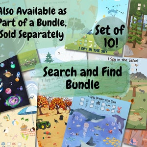 Kids Activities I Spy Search and Find by Picture, Summer Beach and ...