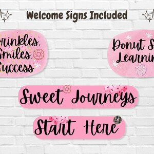 Donut Door Decor Kit, Classroom Door Display, Colorful Bulletin Board ...