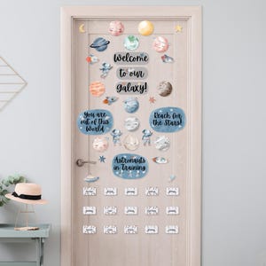 Outer Space Door Decor Kit, Astronaut Classroom Door Display, Space ...
