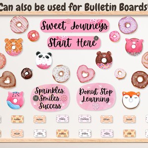 Donut Door Decor Kit, Classroom Door Display, Colorful Bulletin Board ...