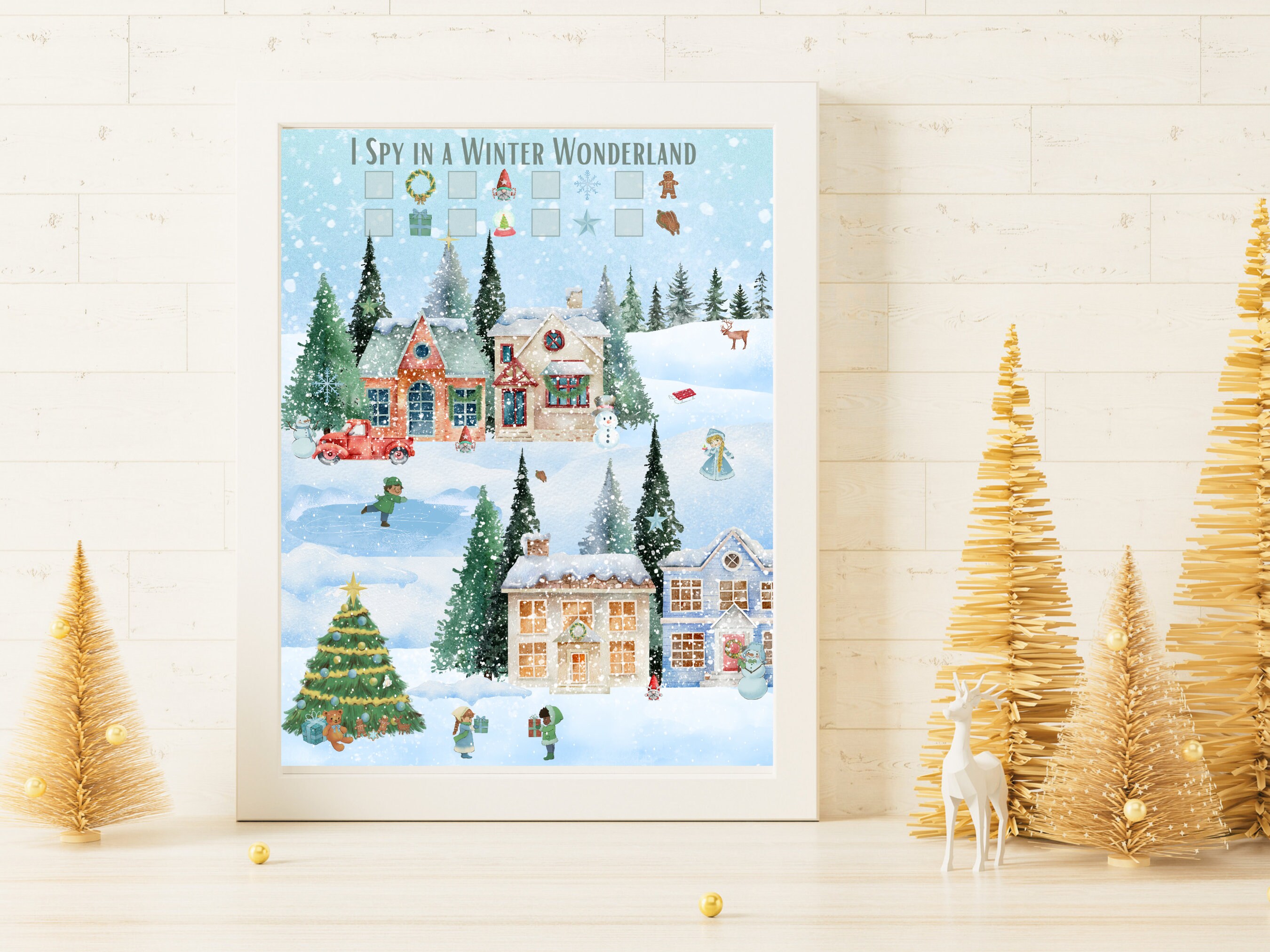 Christmas Winter I Spy Search and Find Activity, Winter Kids Activity ...