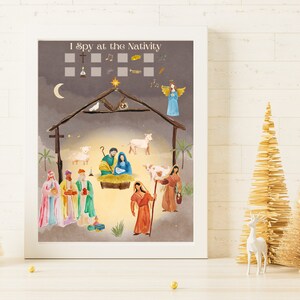Christmas I Spy Search and Find Activity, Nativity Kids Activity ...