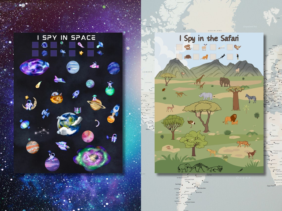 Kids Activities I Spy Search and Find Bundle, Search and Find Bundle ...