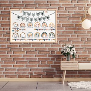 Boho Rainbow Classroom Decor, DIY Birthday Board, Classroom Birthday ...