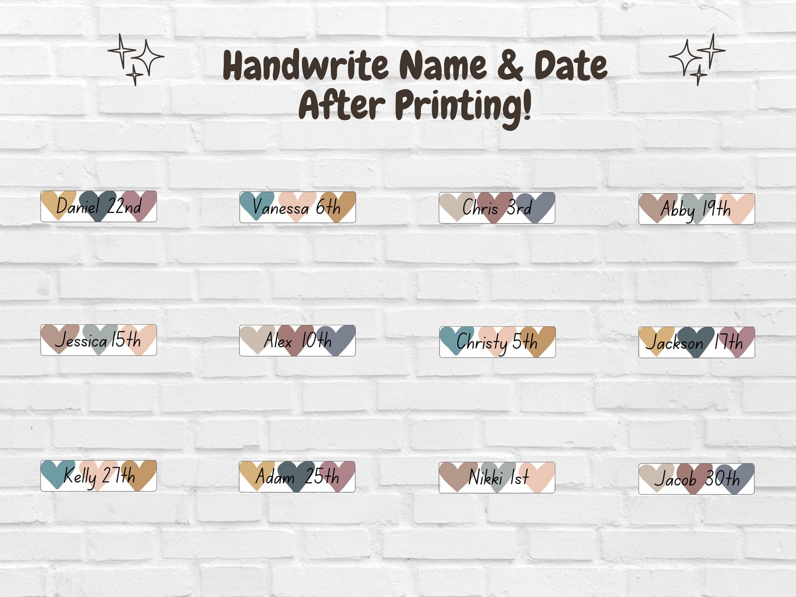 Boho Rainbow Classroom Decor, DIY Birthday Board, Classroom Birthday ...