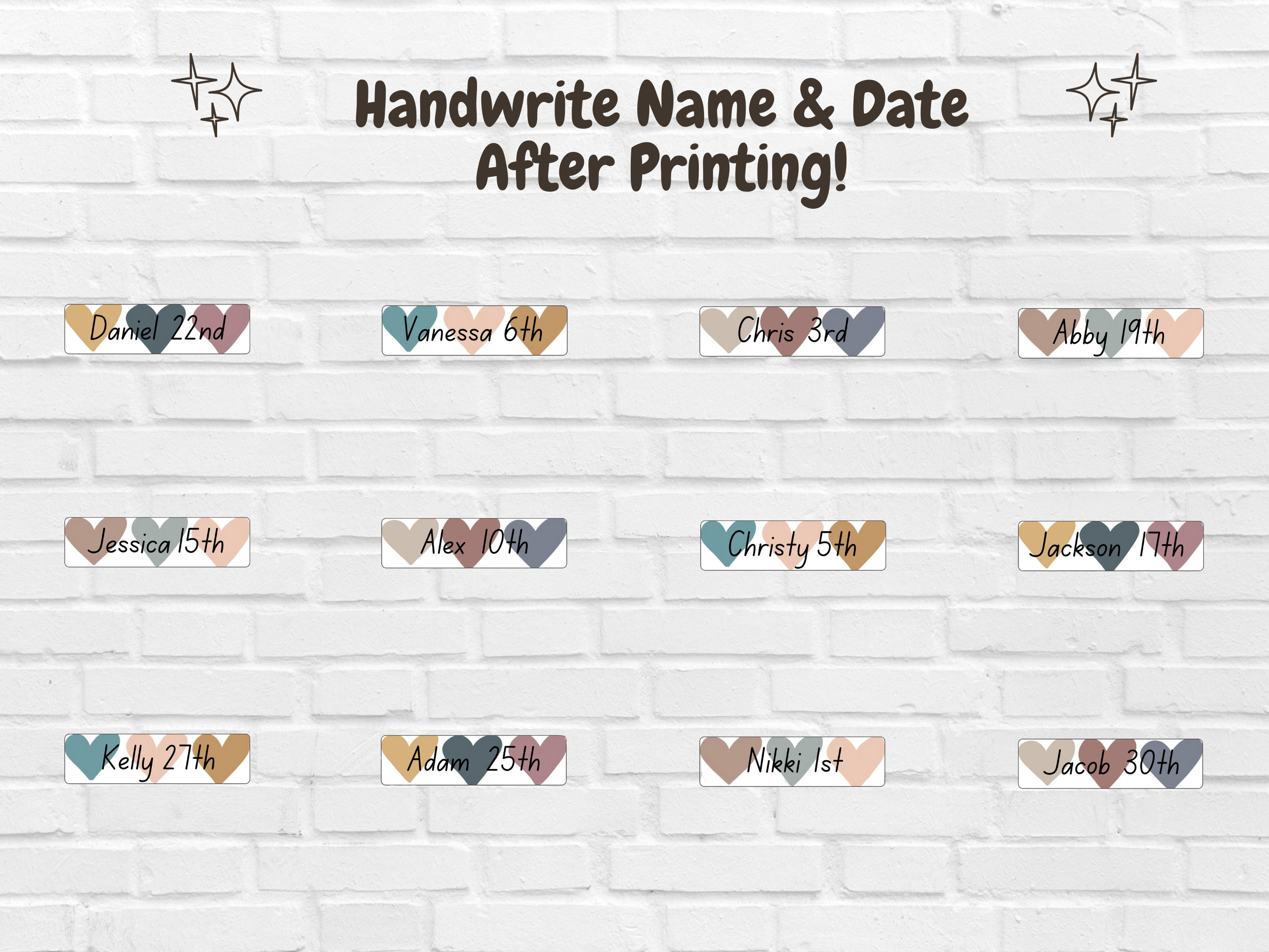 Boho Rainbow Classroom Decor, DIY Birthday Board, Classroom Birthday ...