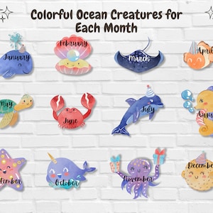 Ocean Classroom Birthday, Birthday Board Display, Kids Birthday Board ...