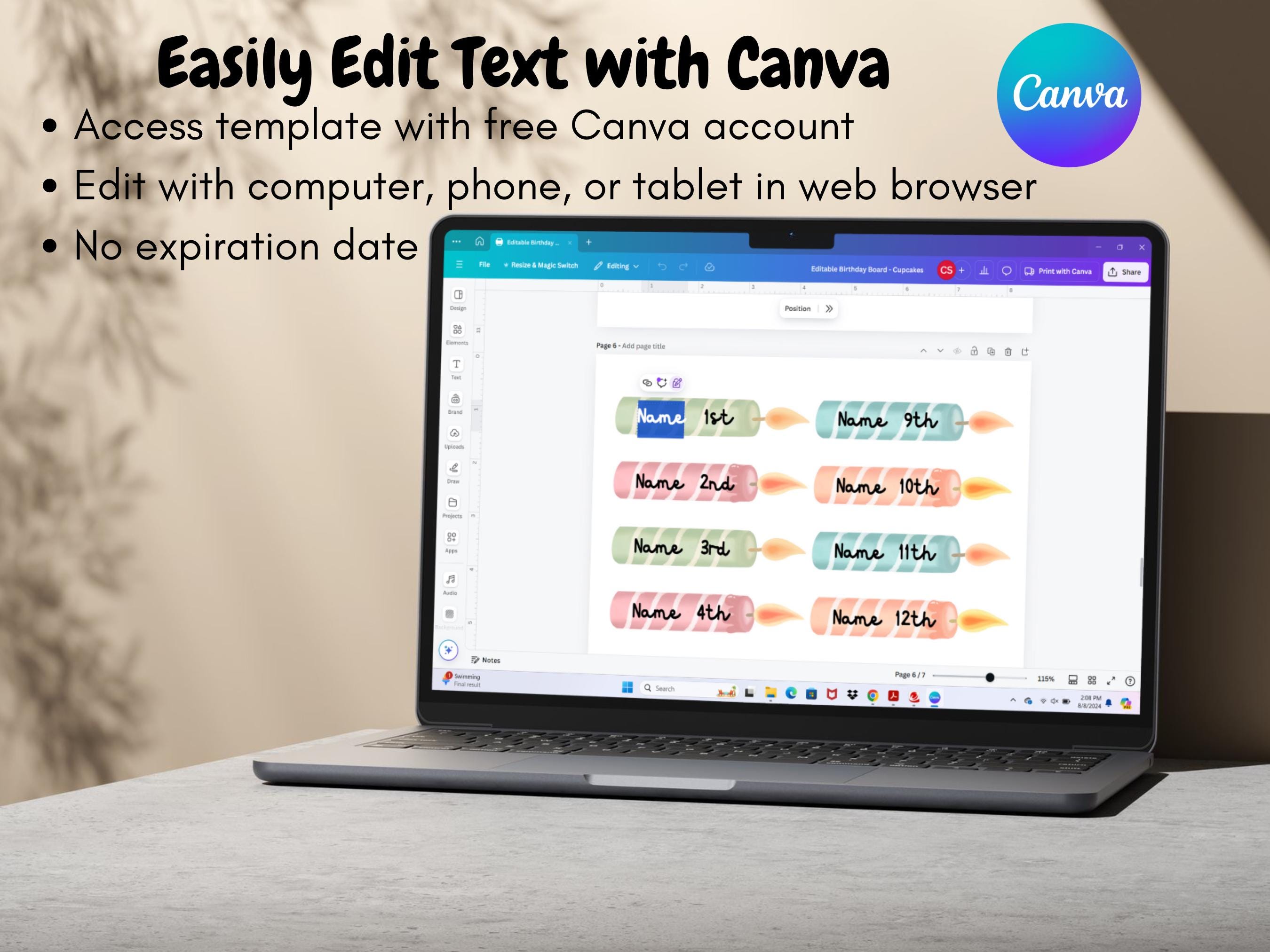 Editable Boho Classroom Birthday Board, Classroom Birthday Display ...