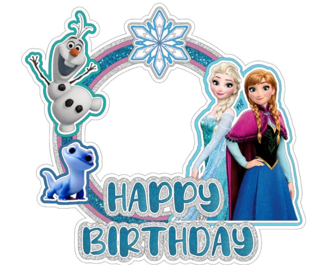 Personalized Frozen Birthday Sign/cake Topper custom Download - Etsy