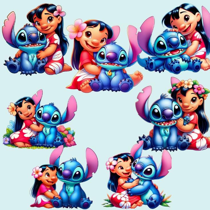 Lilo and Stitch Friendship Clipart | 13 PNG Images | Cute Cartoon ...